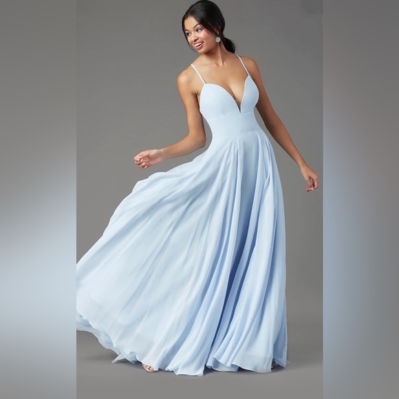 PromGirl | Dresses | Powder Blue Engagement Dress Or Formal Wedding ...